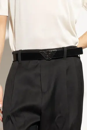 Emporio Armani Logo Buckle Belt