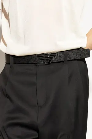 Emporio Armani Logo Buckle Belt