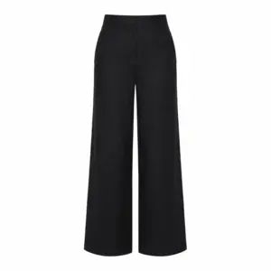 EXQUISE Azaleaora High Waist Linen Wide Leg Trousers
