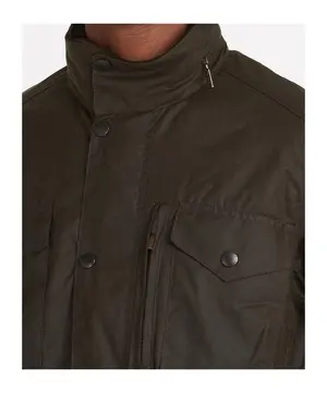 Barbour Sapper Wax Jacket - Black