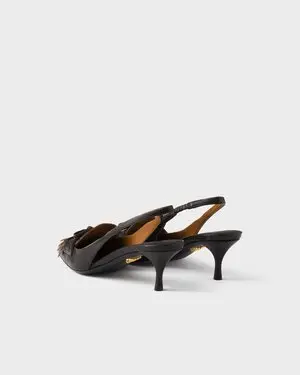 Prada Leather Slingback Pumps