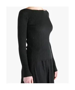 BASERANGE Ribbed Buttoned Sweater