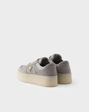 Prada Triangle Logo Lace-up Sneakers