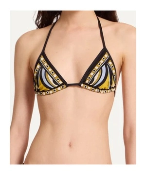 La DoubleJ Sea Printed Triangle Bikini Top
