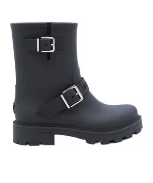 JIMMY CHOO Logo Ankle Boots
