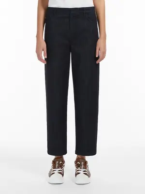 Max Mara Dark Blue Straight Leg Jeans