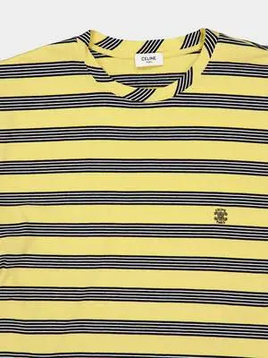 Celine T-shirt In Striped Cotton Jersey