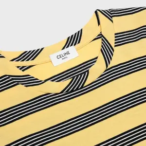 Celine T-shirt In Striped Cotton Jersey