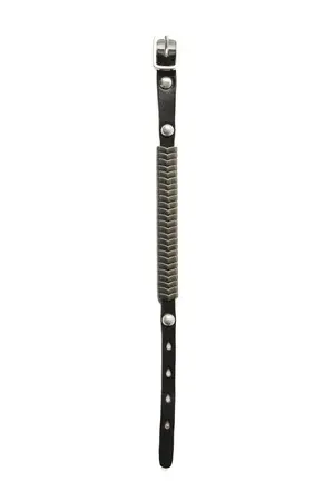 Our Legacy Thorns Buckle Leather Bracelet