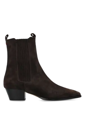 AeydĒ Agata’ Heeled Ankle Boots - Brown