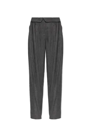 Emporio Armani Pants With Lurex Thread - Grey