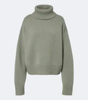 Extreme Cashmere N°434 Crop Xtra Cashmere Sweater - Green