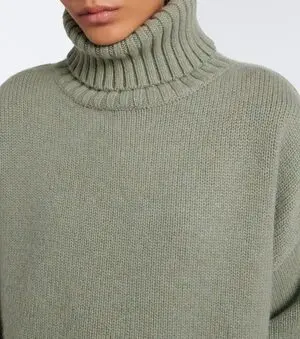 Extreme Cashmere N°434 Crop Xtra Cashmere Sweater - Green
