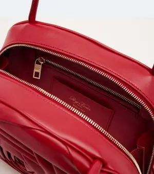 ROGER VIVIER Roseline Leather Shoulder Bag - Red