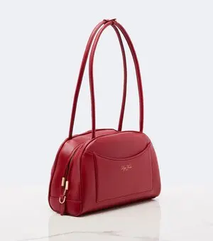 ROGER VIVIER Roseline Leather Shoulder Bag - Red