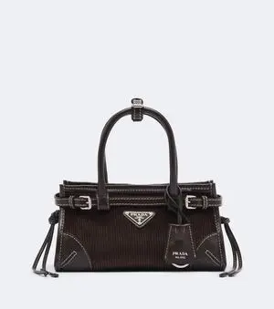 Prada Bonnie Small Corduroy Top-handle Bag
