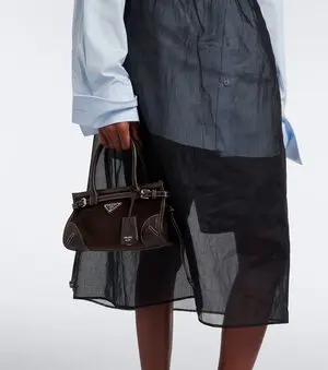 Prada Bonnie Small Corduroy Top-handle Bag