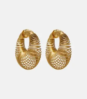 Alaïa Spiral Hoop Earrings - Gold