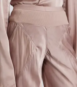 Rick Owens Bias Satin Wide-leg Pants
