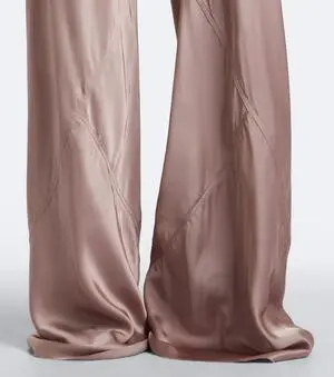 Rick Owens Bias Satin Wide-leg Pants