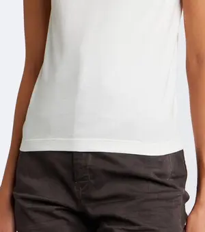 Rick Owens Cropped Level Cotton T-shirt