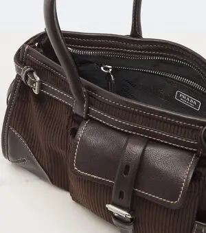 Prada Bonnie Medium Corduroy Shoulder Bag