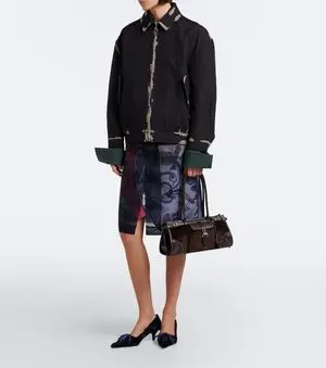 Prada Bonnie Medium Corduroy Shoulder Bag