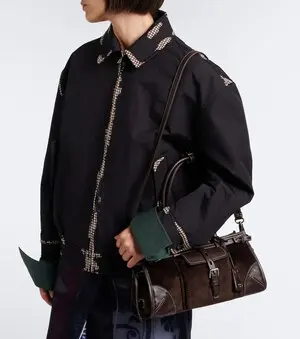 Prada Bonnie Medium Corduroy Shoulder Bag