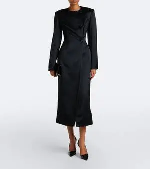 Rachel Gilbert Leeta Double-breasted Satin Coat