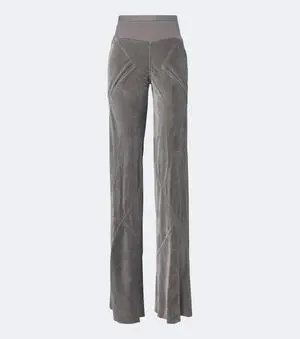 Rick Owens Bias Velvet Wide-leg Pants