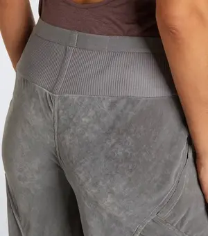 Rick Owens Bias Velvet Wide-leg Pants