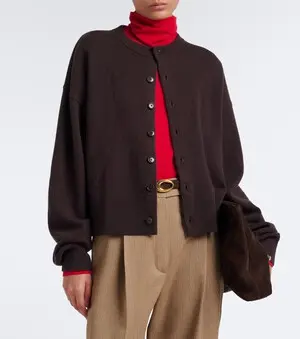 Extreme Cashmere N°170 Chou Cashmere-blend Cardigan - Brown