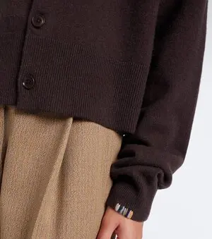 Extreme Cashmere N°170 Chou Cashmere-blend Cardigan - Brown