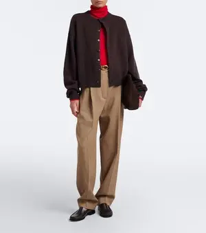 Extreme Cashmere N°170 Chou Cashmere-blend Cardigan - Brown
