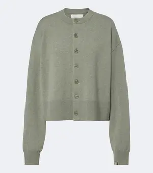 Extreme Cashmere N°170 Chou Cashmere-blend Cardigan Green