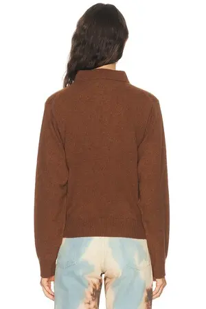 HAIKURE Fine Knit Polo Sweater