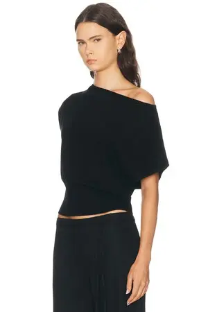 ST. AGNI Cashmere Asymmetric Top