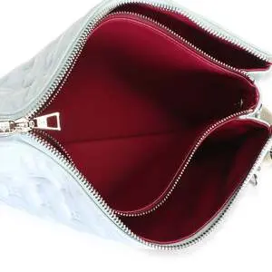 LOUIS VUITTON Light Monogram Embossed Lambskin Coussin Pm - Blue