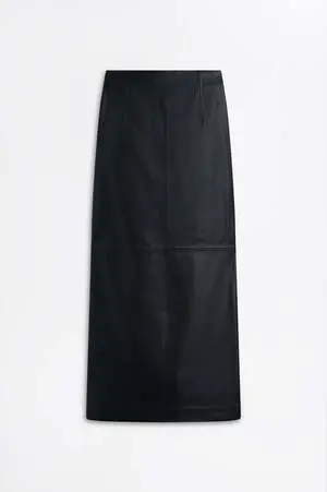 Scanlan Theodore Leather Pencil Skirt - Noir