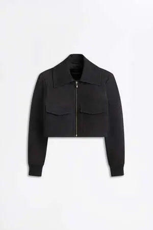 Scanlan Theodore Cropped Patch Pocket Jacket - Anthracite