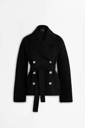 Scanlan Theodore Wool Poppy Button Coat - Black