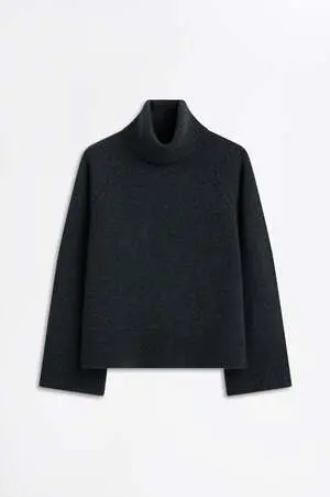 Scanlan Theodore Cashmere Wool Soft Turtle Neck - Pepper