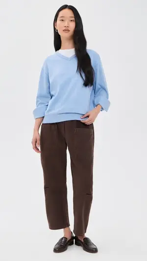 Secular V Neck Long Sleeve Sweater