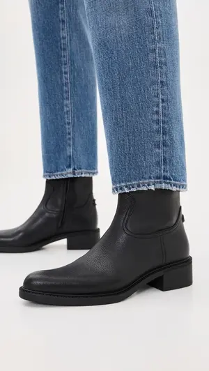 COACH Sculpted C Pointed Toe Booties