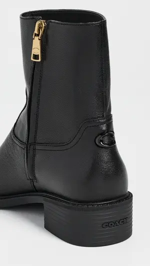 COACH Sculpted C Pointed Toe Booties
