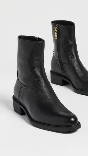 COACH Sculpted C Pointed Toe Booties
