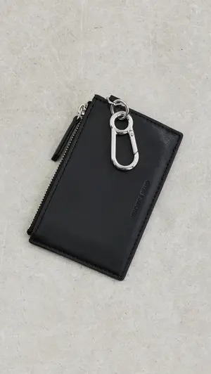 Veronica Beard Snake Embossed Zip Card Holder