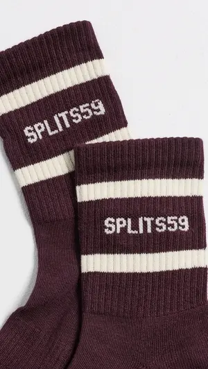 Splits59 Logo Stripe Quarter Socks