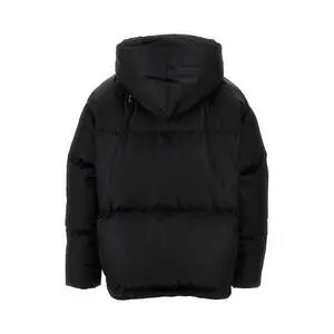 Prada Re-nylon Hooded Down Jacket With Rear Pocket