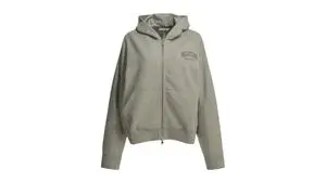 GANNI Zipper And Logo Sweatshirt